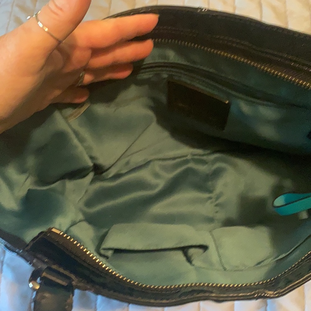 Black Patent Coach Bag In Perfect Condition - Gem